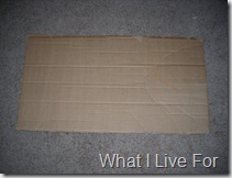 What I Live For: Cardboard Play Mat